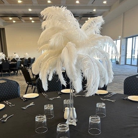 Ostrich Feather Centerpieces