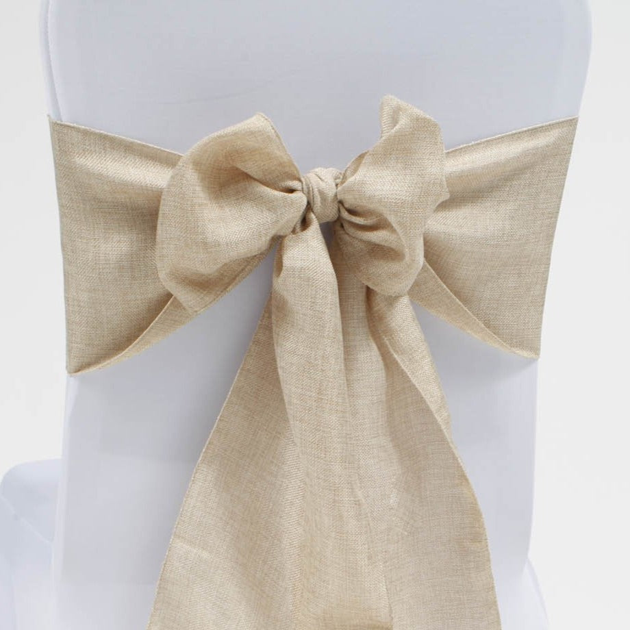 HESSIAN CHAIR SASHES – Wagga Event Hire