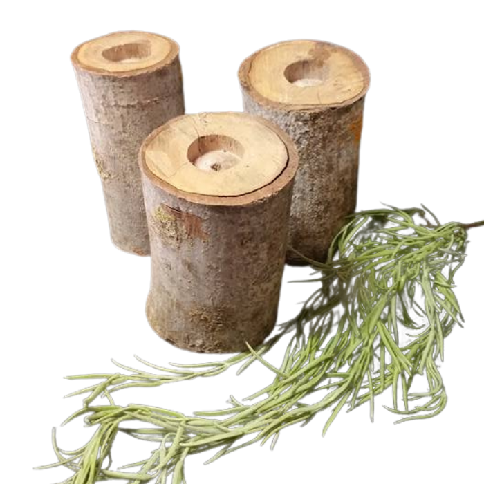 TIMBER TEA LIGHT LOGS – Wagga Event Hire